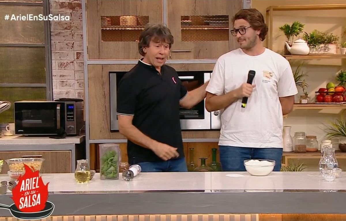 Máximo, el hijo de Ariel Rodriguez Palacios, visitó Ariel en su salsa ...