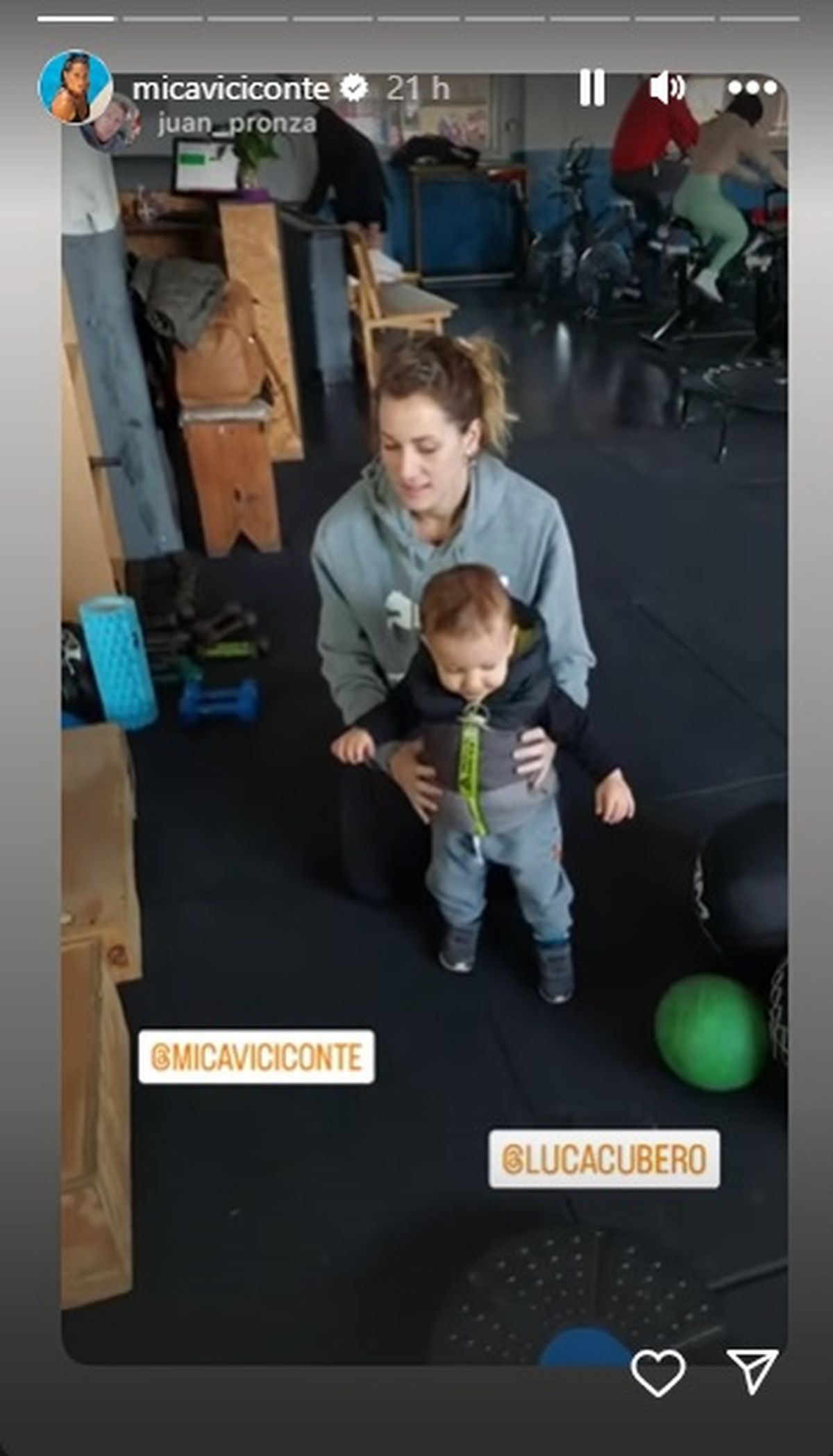 La sorpresa que Mica Viciconte y Fabián Cubero le dieron a Luca: el video