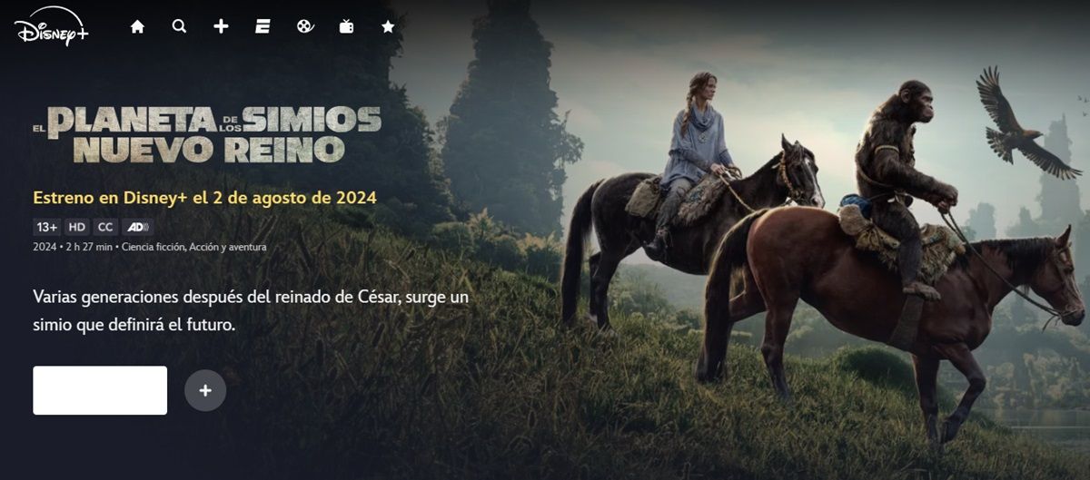 ¿Cuándo se estrena El Planeta de los Simios: Nuevo Reino en Disney Plus?
