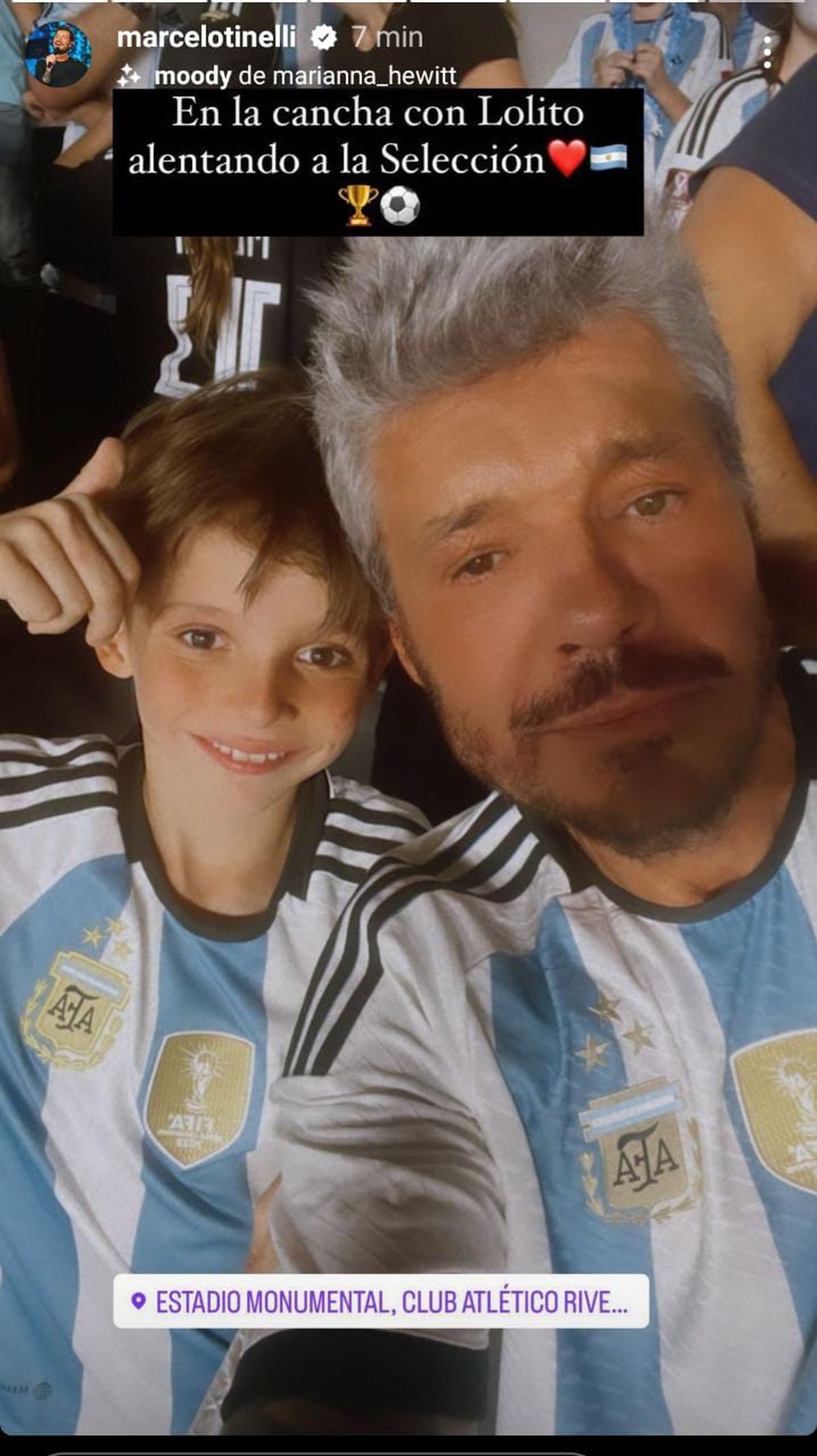 Marcelo Tinelli en el palco con los Messi: así vivió el partido de la ...