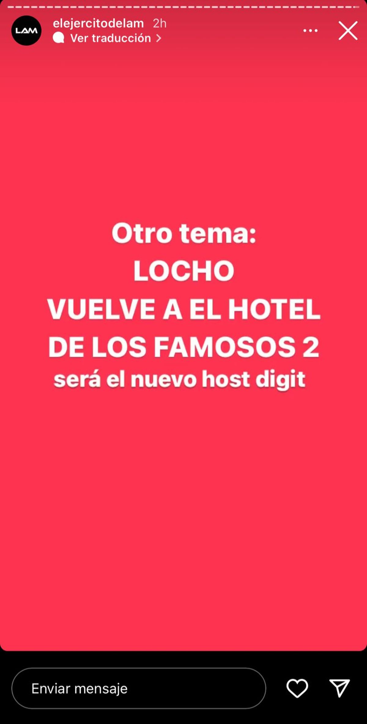 ¿Locho Loccisano estará en El Hotel de los Famosos 2?