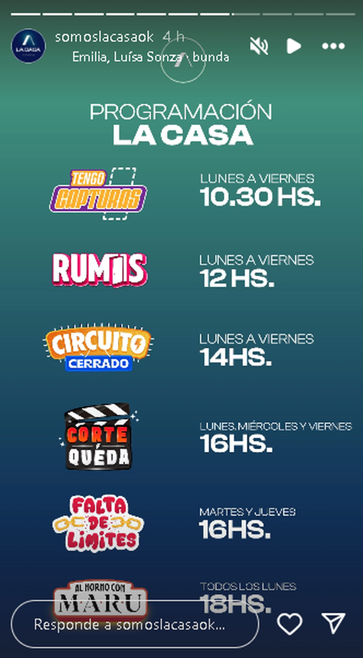 Esta es la nueva programación del streaming La Casa: a partir de cuándo