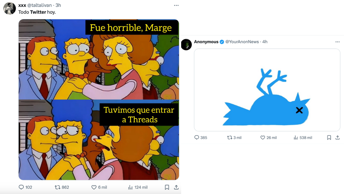 Los mejores memes que dejó la caída mundial de X (Twitter)