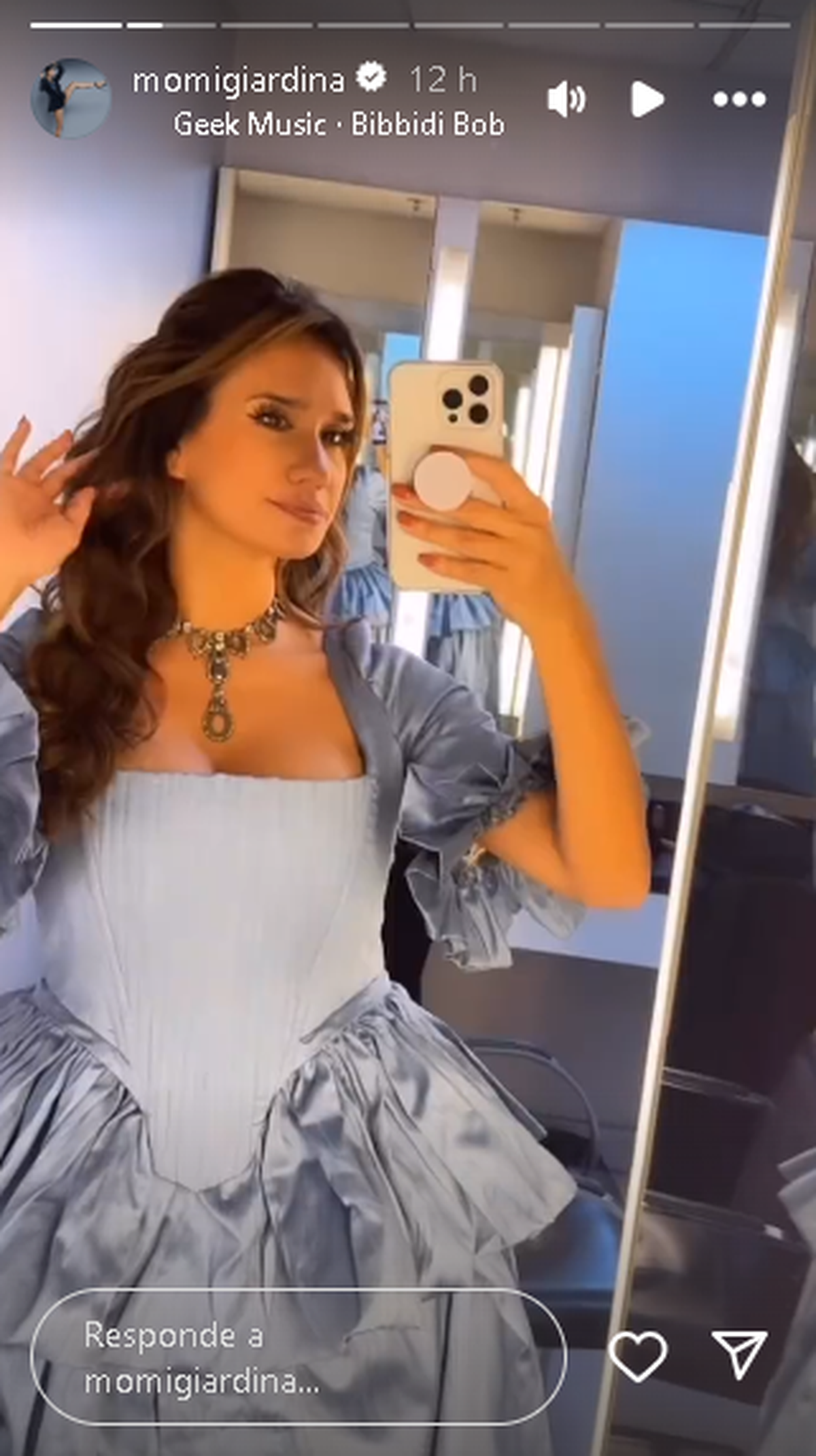 Momi Giardina mostró cómo fue su preparación para la falsa boda en Luzu TV