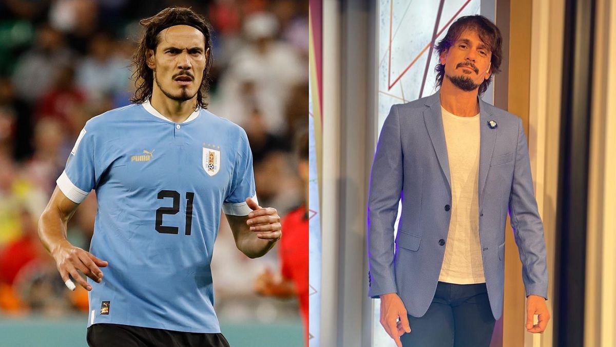 Los divertidos memes por el parecido físico entre Edinson Cavani y ...