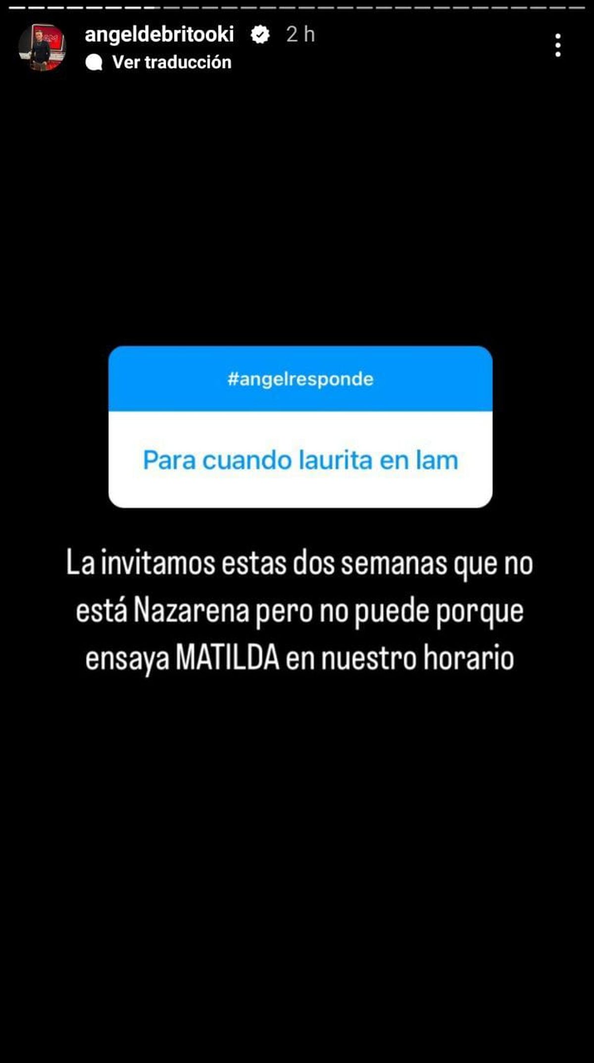 ¿Por qué Laurita Fernández no aceptó la invitación a LAM?