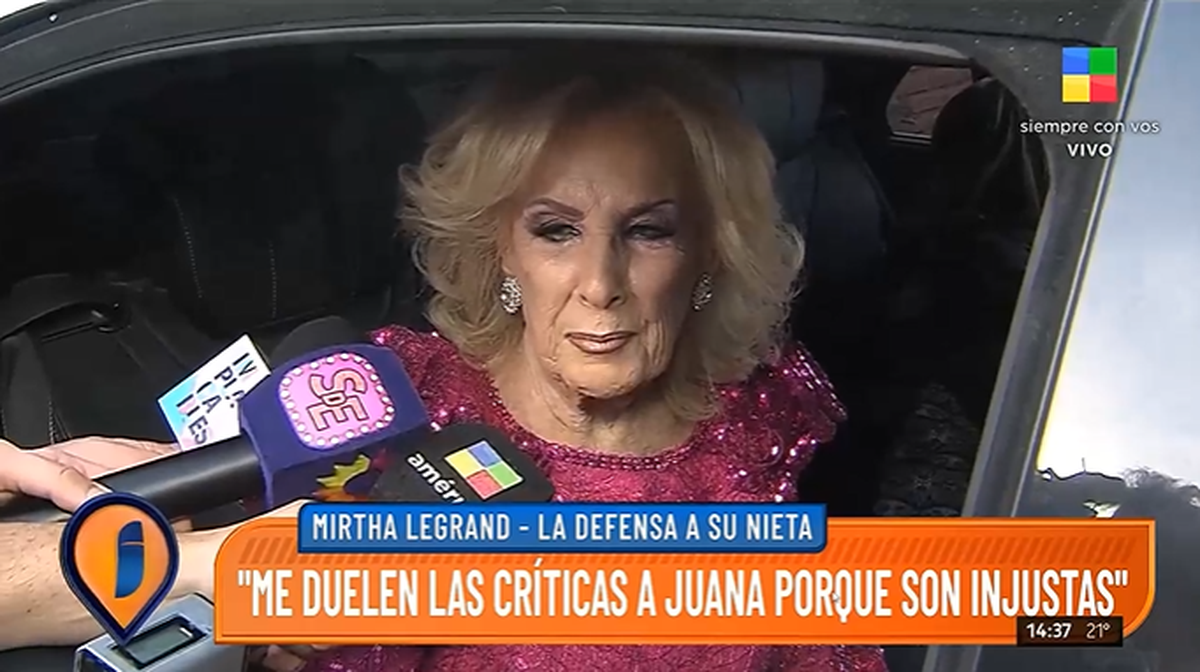 Mirtha Legrand enojadísima con Chiche Gelblung