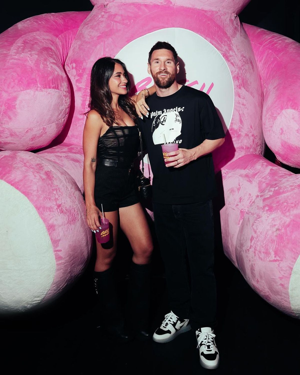 La noche de fiesta de Lionel Messi y Antonela Roccuzzo