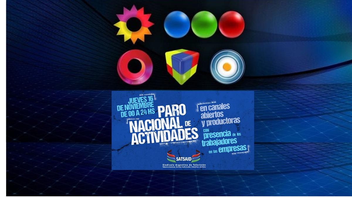 Televisión en estado de alerta: paro general