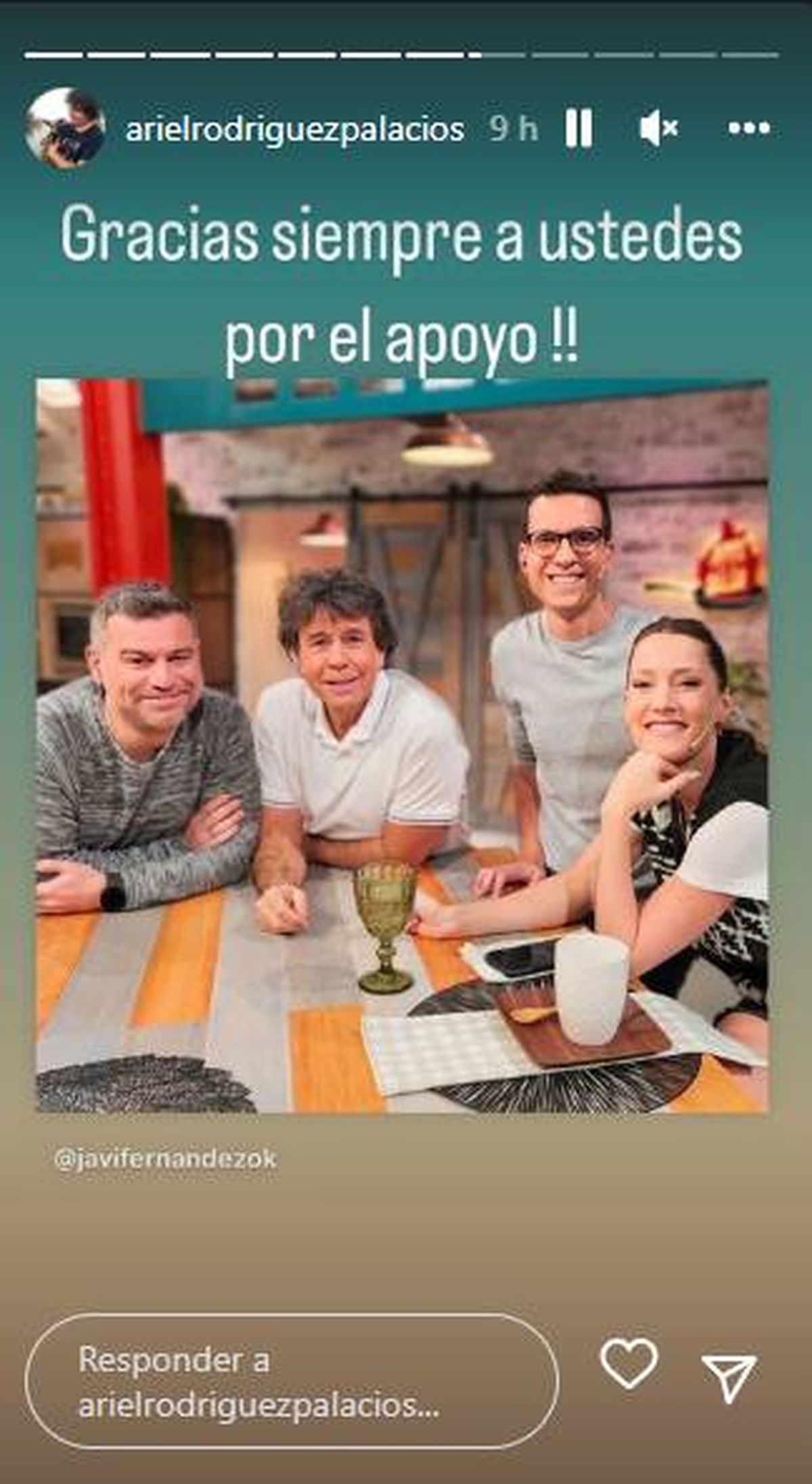 Ariel Rodríguez Palacios se mostró agradecido por lo bien que le va en ...