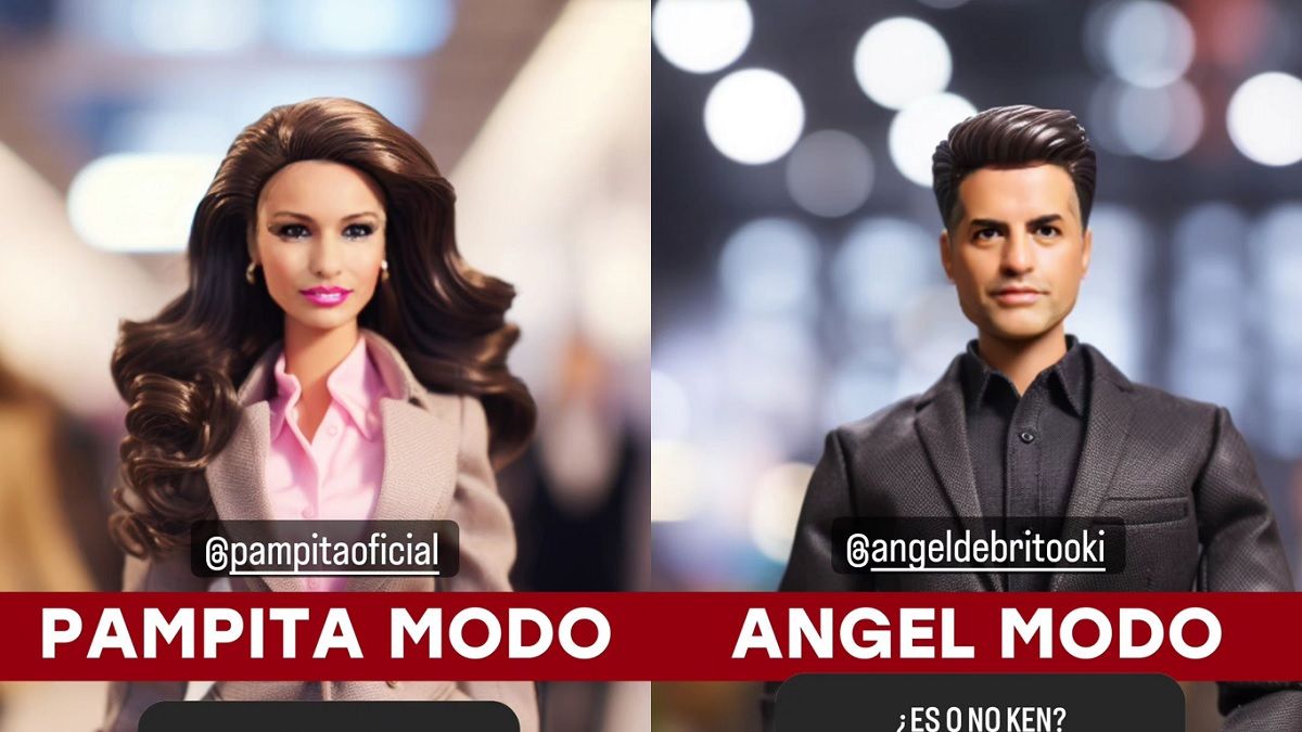 El furor por la película Barbie llegó al Bailando 2023: las imágenes de IA