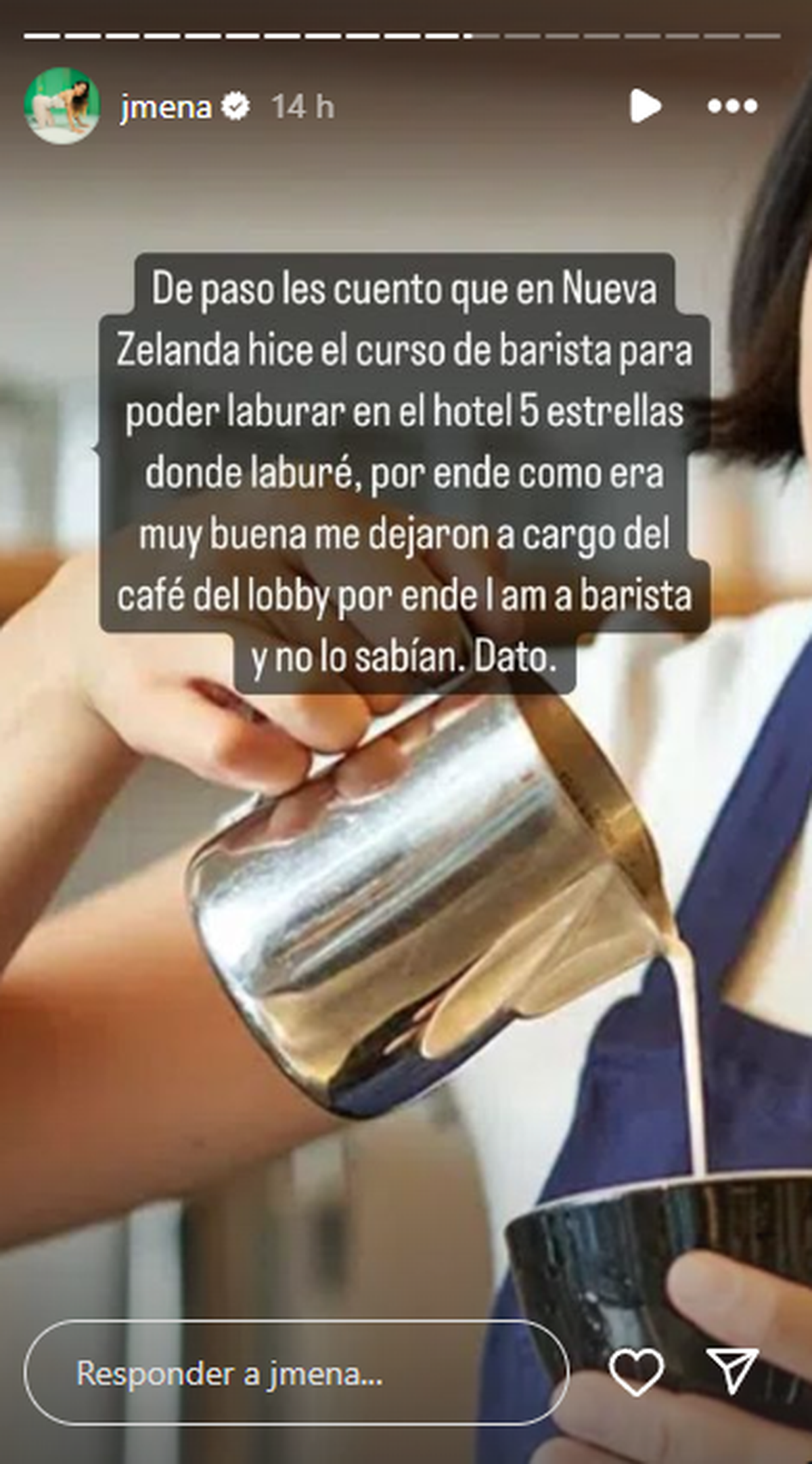 Jimena Barón reveló el oficio con el que se ganó la vida fuera del país ...