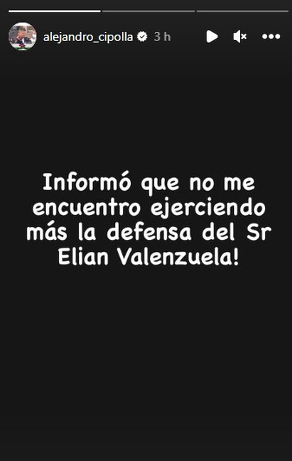 ¿Cuál fue el motivo por el que Alejandro Cipolla dejó de defender a L-Gante?