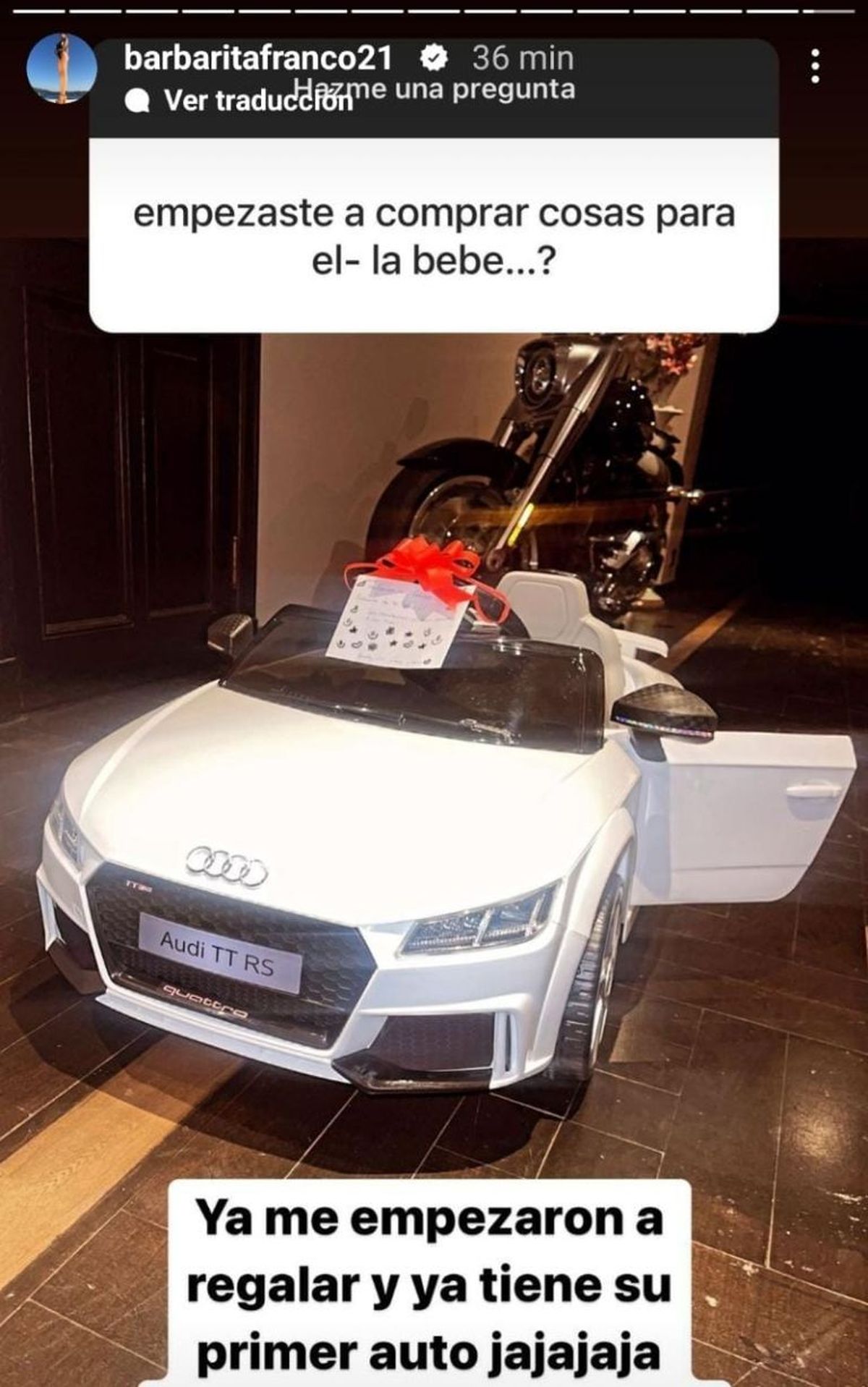 Las fotos del impresionante regalo que recibió Barby Franco para su bebé